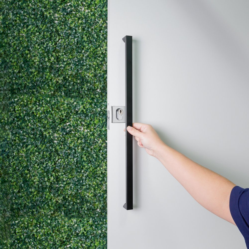 Puxador Para Portas Bari Duplo 500mm Sem Aplique Preto - Zen Design Único